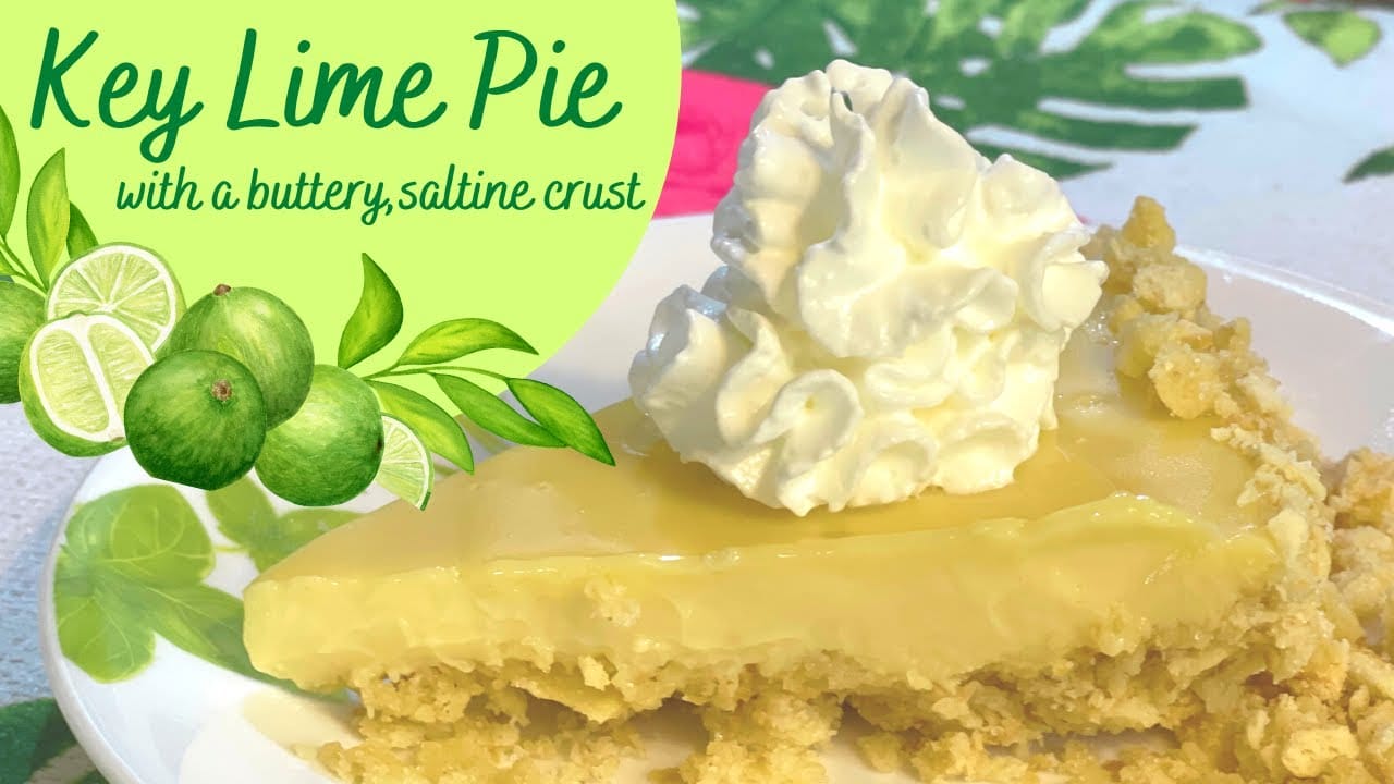Easy Key Lime Pie Recipe (with buttery saltine crust!)